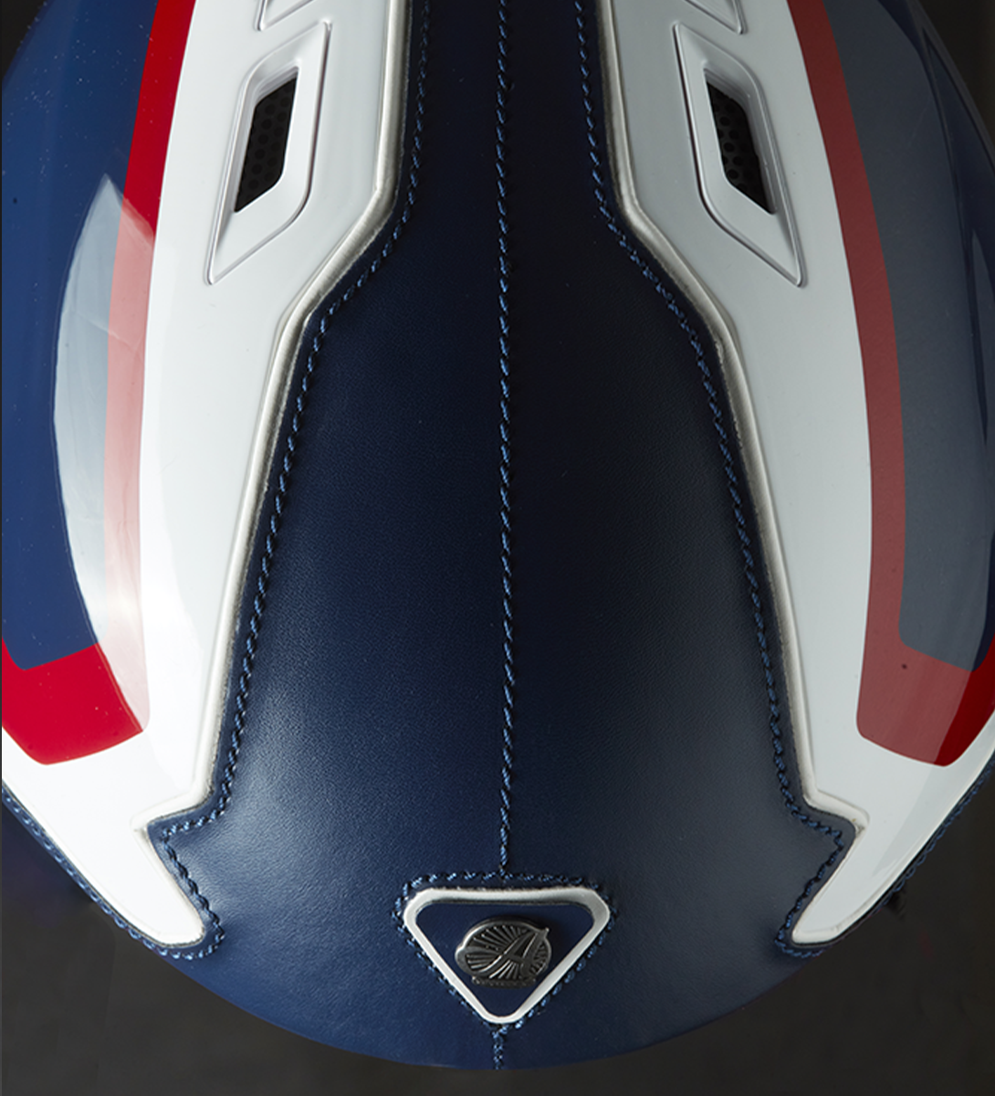 Casque de ski NAVY Phase II – Tricolore bleu métallique | Aurak Protection